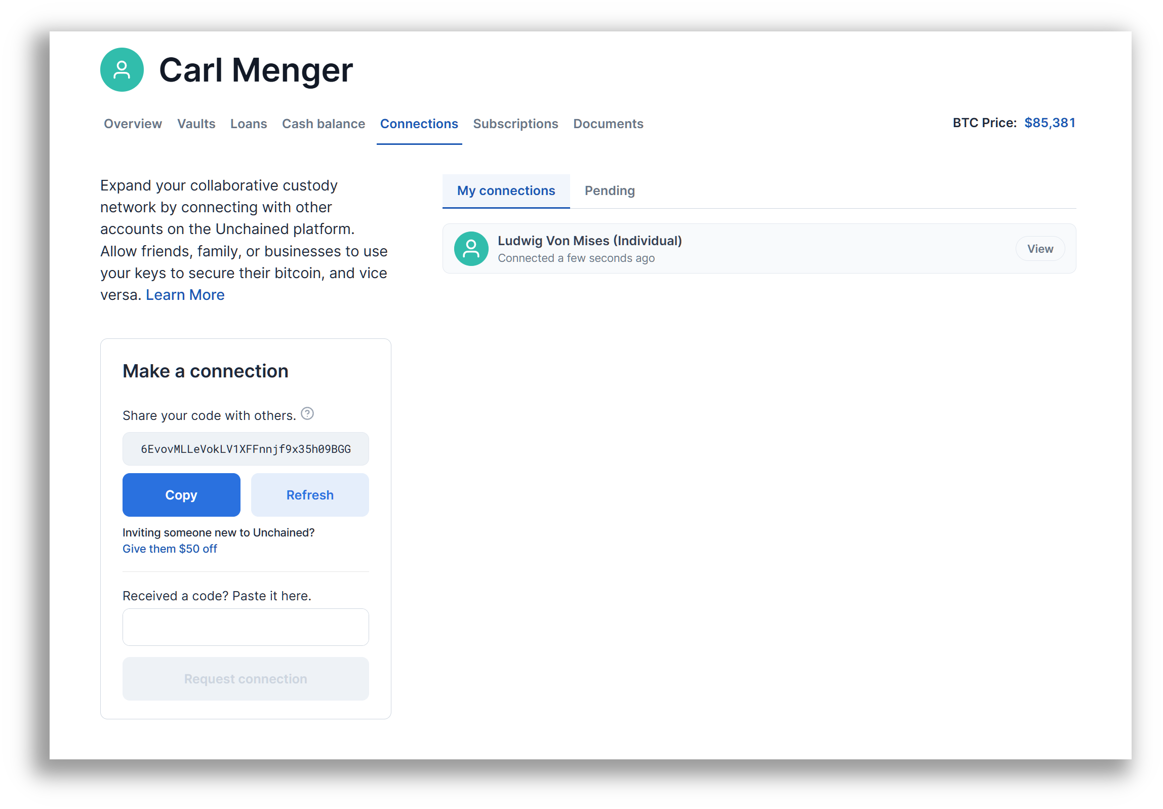 What is a connection and what are shared keys?