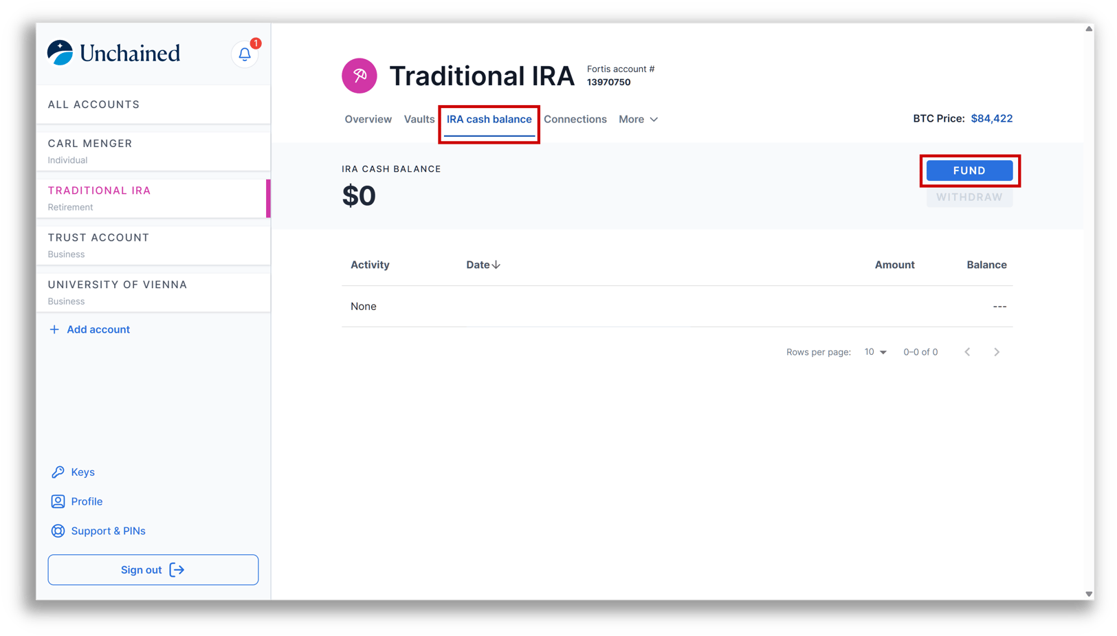 How do I fund my Unchained IRA with an Employer Plan Rollover: 401(k ...