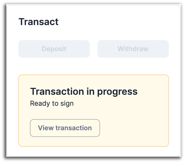How do I sign a transaction with my Ledger?